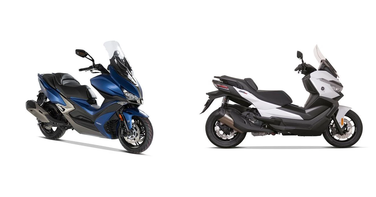 Comparaison des motos Kymco Xciting S 400i ABS 2021 VS. Voge SR4 350 ...