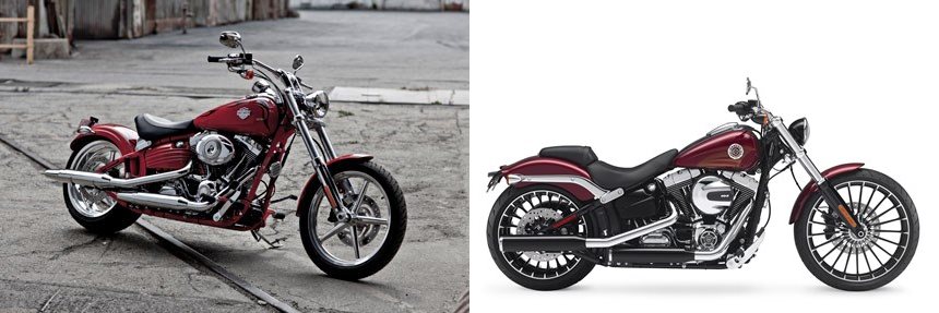 Motorrad Vergleich Harley-Davidson Softtail Rocker C FXCWC 2011 vs ...