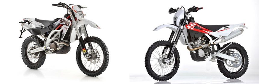 Motorrad Vergleich Aprilia RXV 550 2013 vs. Husqvarna TE 310 2012