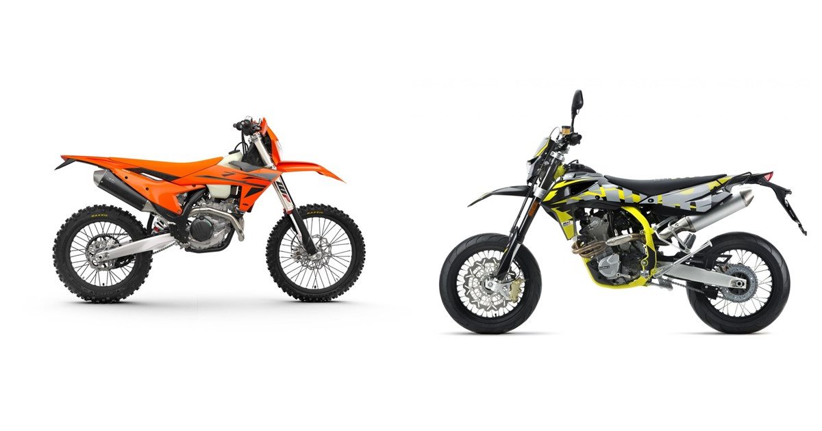 Comparaison des motos KTM 500 EXC-F 2025 VS. SWM SM 500 R 2020