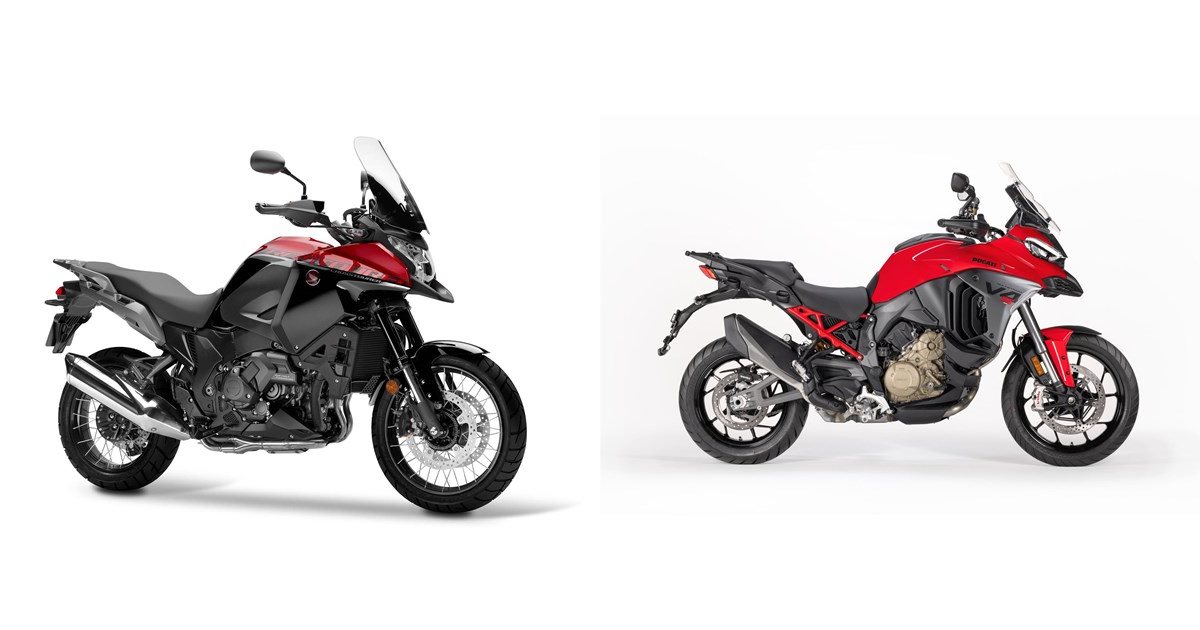 Motorrad Vergleich Honda VFR1200X Crosstourer 2018 vs. Ducati ...