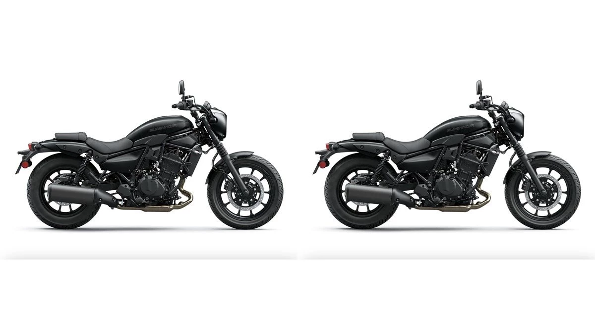 Confronto tra moto Kawasaki Eliminator 500 SE 2024 VS. Kawasaki ...