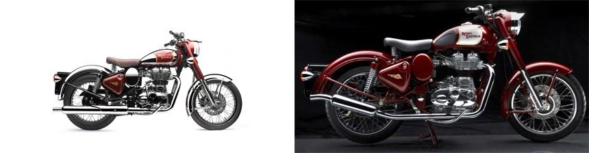 Motorrad Vergleich Royal Enfield Bullet 500 Classic Chrome 2013 vs ...