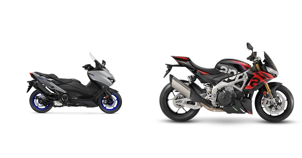 Motorrad Vergleich Yamaha TMAX 560 2020 vs. Aprilia Tuono V4 1100 ...