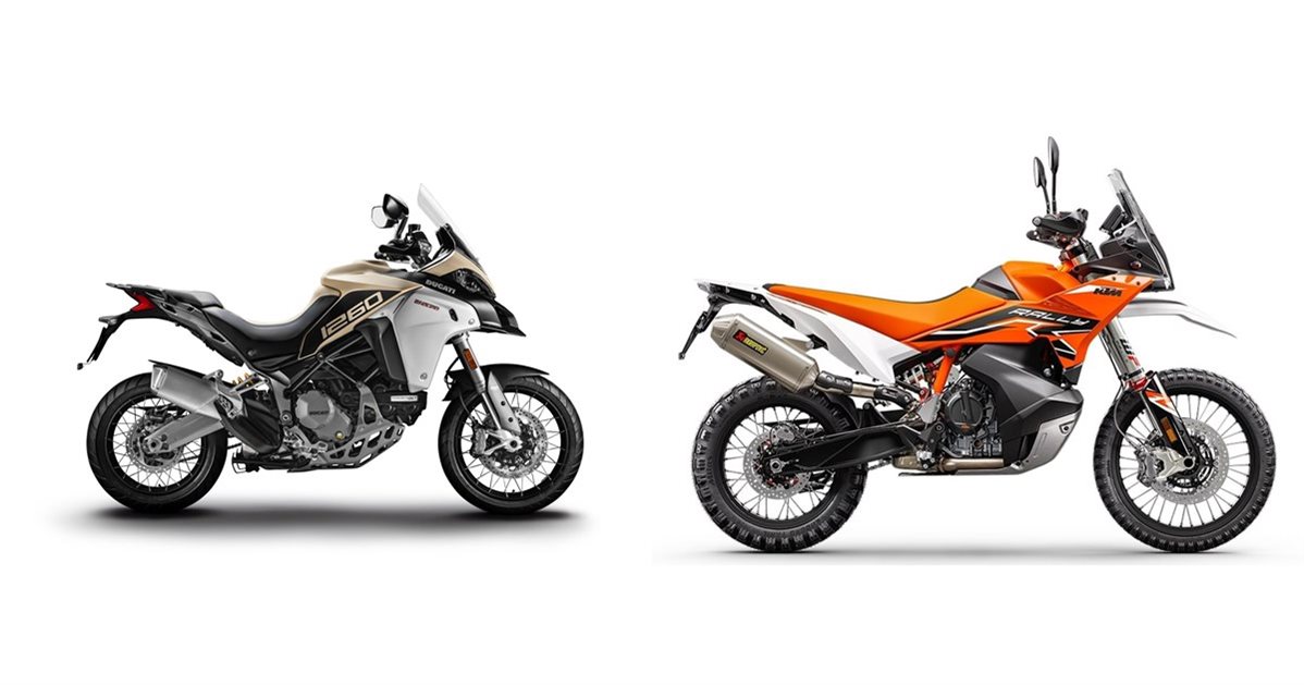 Motorrad Vergleich Ducati Multistrada 1260 Enduro 2019 vs. KTM 890 ...