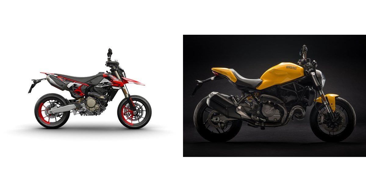Motorrad Vergleich Ducati Hypermotard 698 Mono RVE 2025 vs. Ducati ...