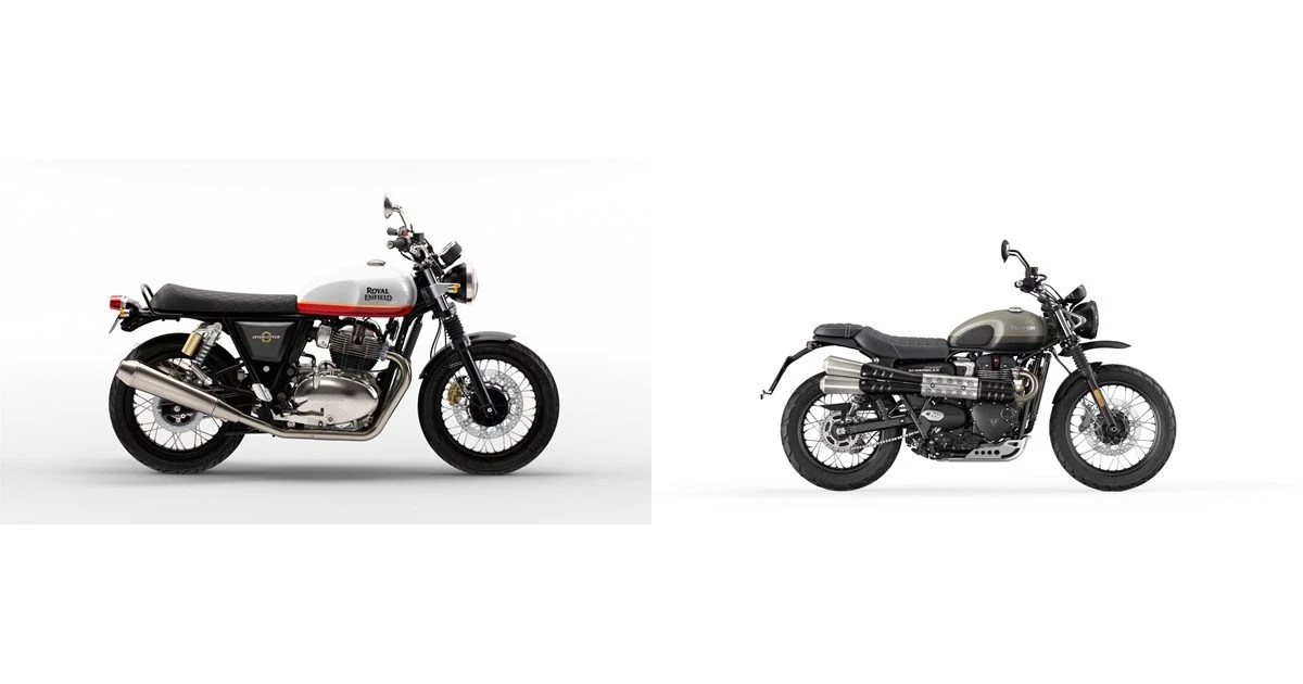 Royal Enfield Interceptor 650 2021 vs Triumph Street Scrambler ...