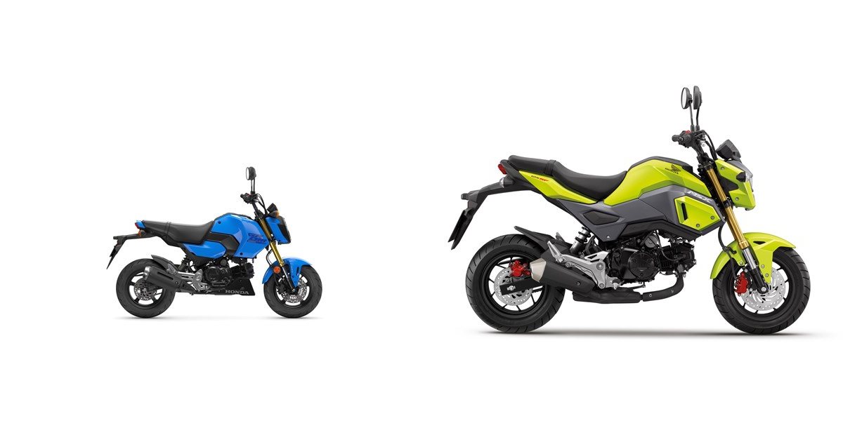Motorrad Vergleich Honda MSX125 Grom 2025 vs. Honda MSX 125 2019