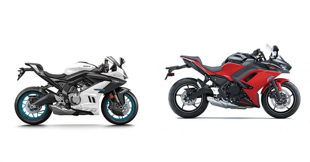 Motorrad Vergleich CFMOTO 675SR-R 2025 vs. Kawasaki Ninja 650 40th ...