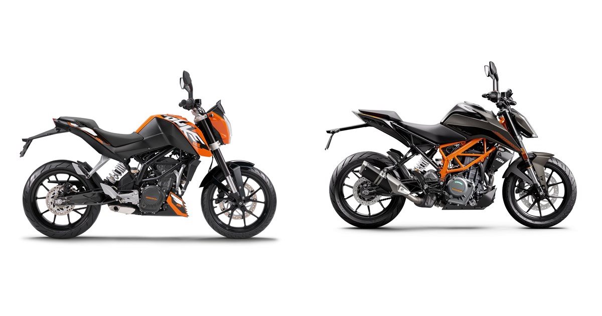 Comparaison des motos KTM 125 Duke 2016 VS. KTM 390 Duke 2023