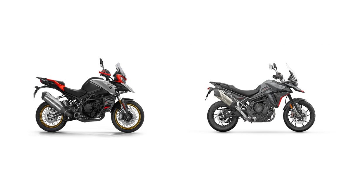 Motorrad Vergleich QJ Motor SRT 900 SX 2025 vs. Triumph Tiger 900 GT ...