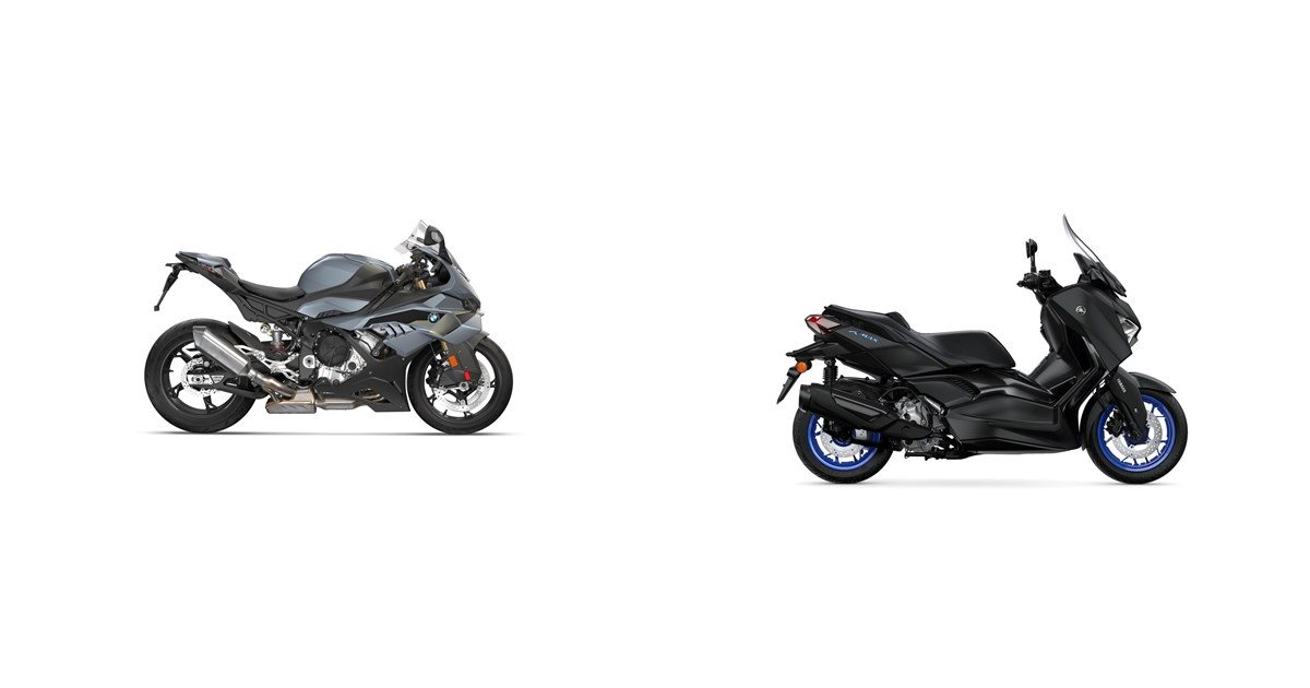 Motorrad Vergleich BMW S 1000 RR 2025 vs. Yamaha XMAX 300 2025
