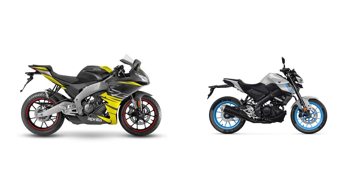 Motorrad Vergleich Aprilia RS 125 2025 vs. Yamaha MT-125 2025