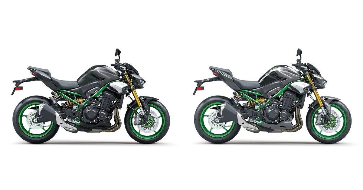 Motorrad Vergleich Kawasaki Z900 SE 2026 vs. Kawasaki Z900 SE 2025