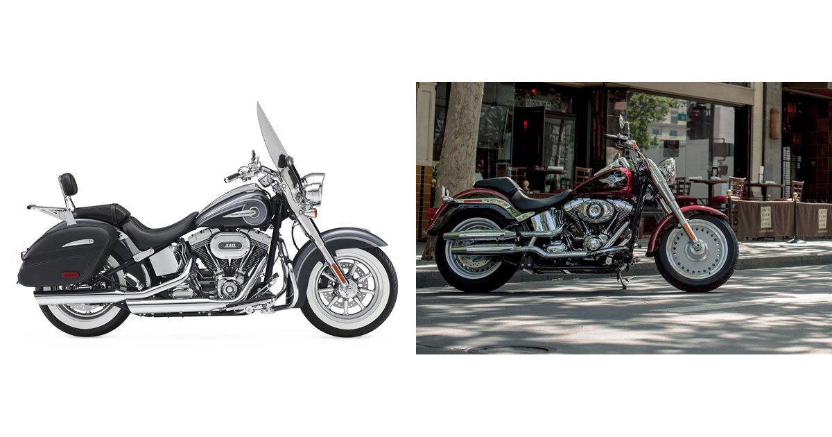 Motorrad Vergleich Harley-Davidson CVO Softail Deluxe FLSTNSE 2015 vs ...