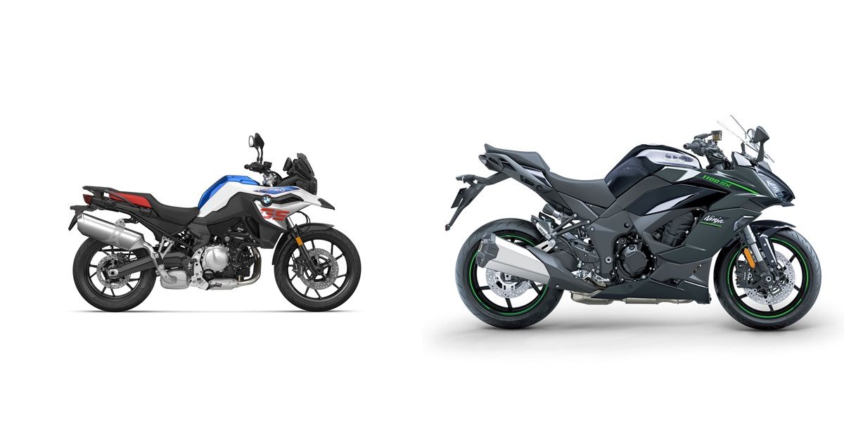 Motorrad Vergleich BMW F 750 GS 2023 vs. Kawasaki Ninja 1100SX 2025