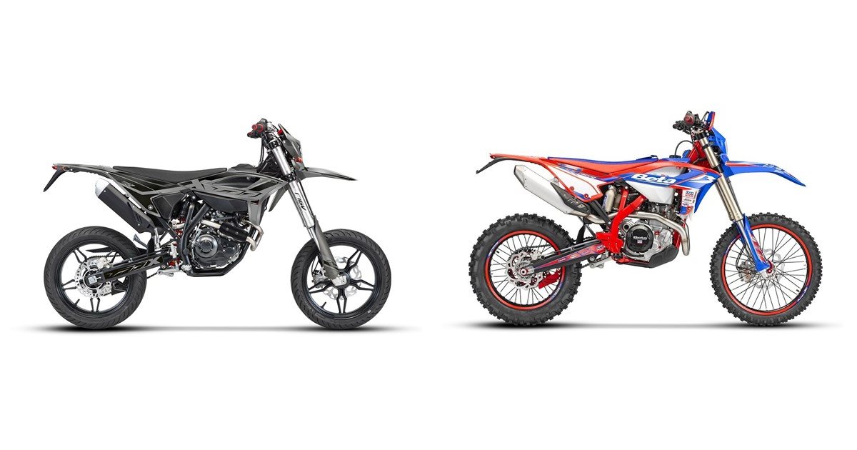 Comparaison des motos Beta RR 125 4T Motard T X special edition 2025 VS. Beta RR RACING 4T 480 2024