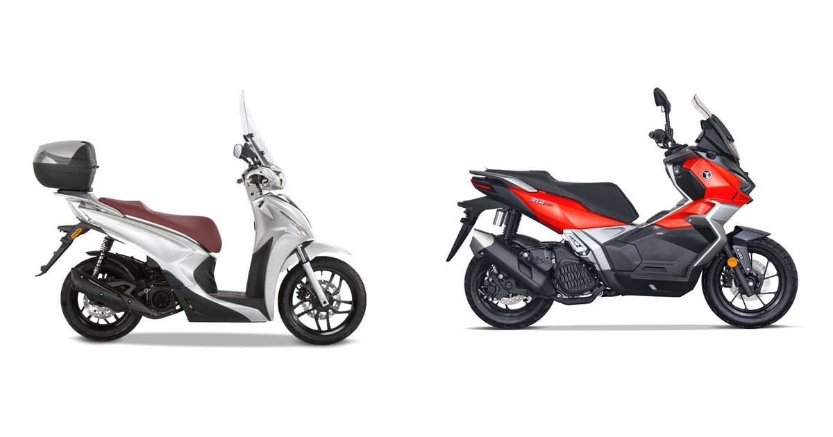 Motorrad Vergleich Kymco New People S 125i ABS 2025 vs. Voge SR1 ADV ...
