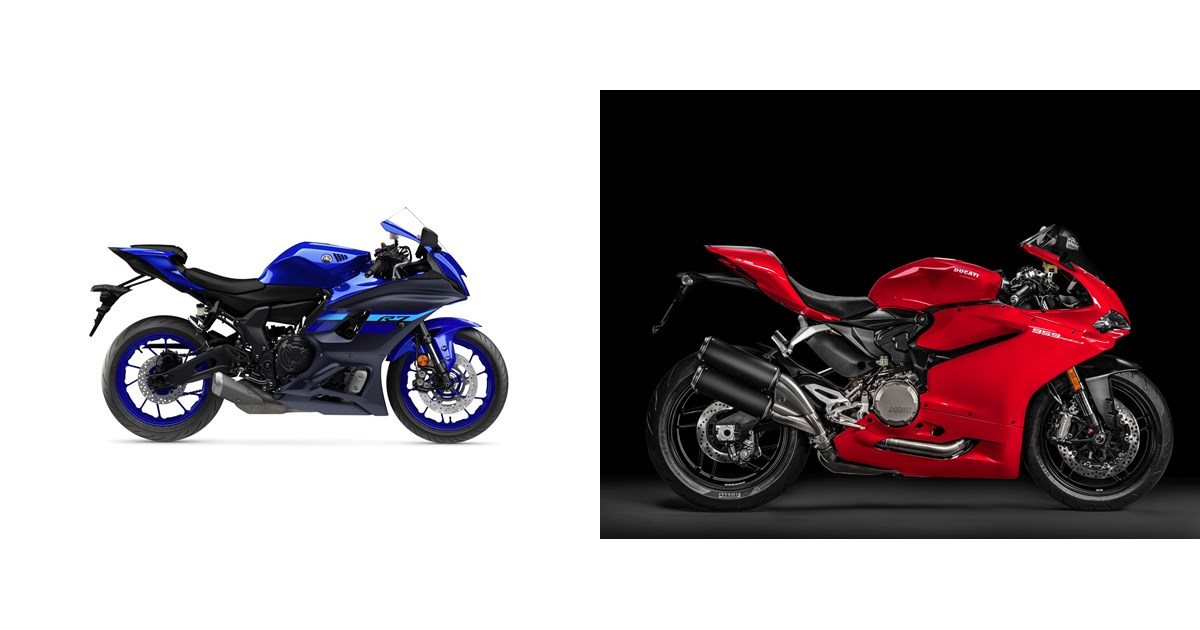 Motorrad Vergleich Yamaha R7 2025 vs. Ducati 959 Panigale 2018