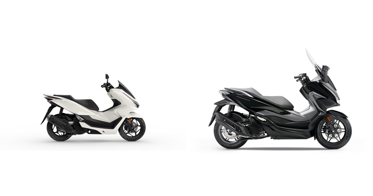 Comparaison des motos Honda PCX125 2025 VS. Honda Forza 125 2021