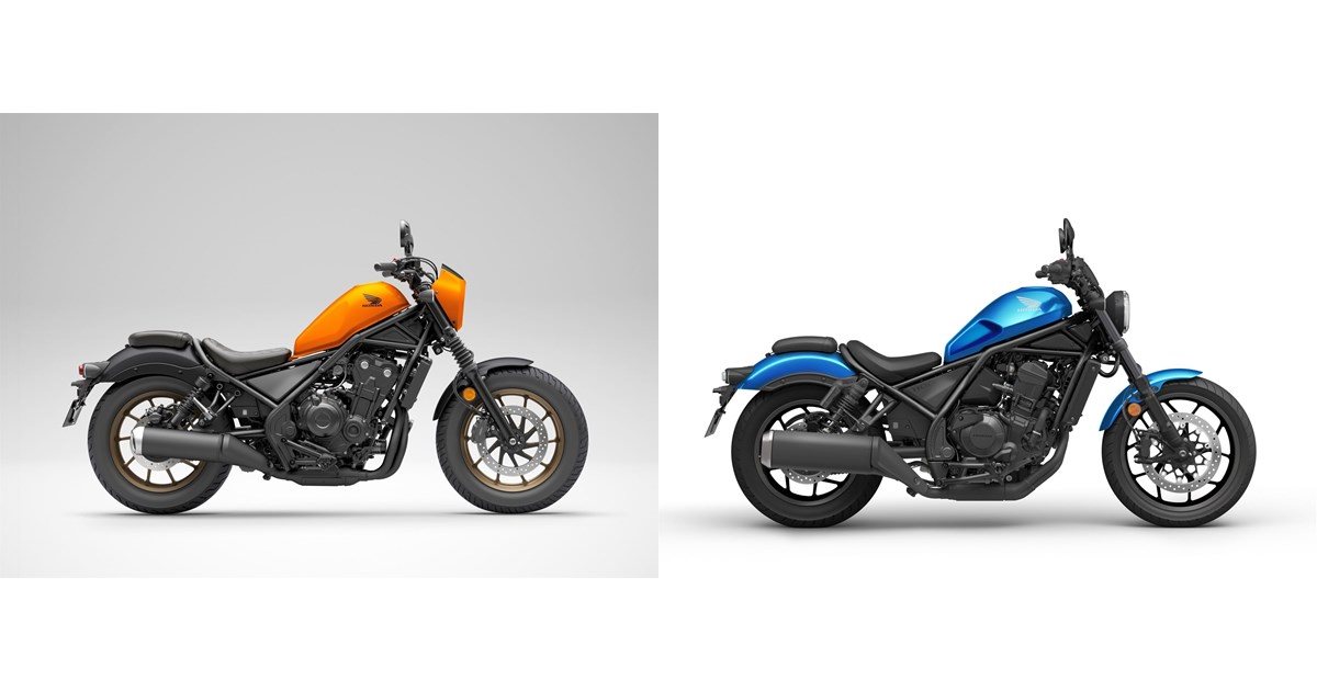 Motorrad Vergleich Honda CMX500 Rebel S 2025 vs. Honda CMX1100 Rebel 2024