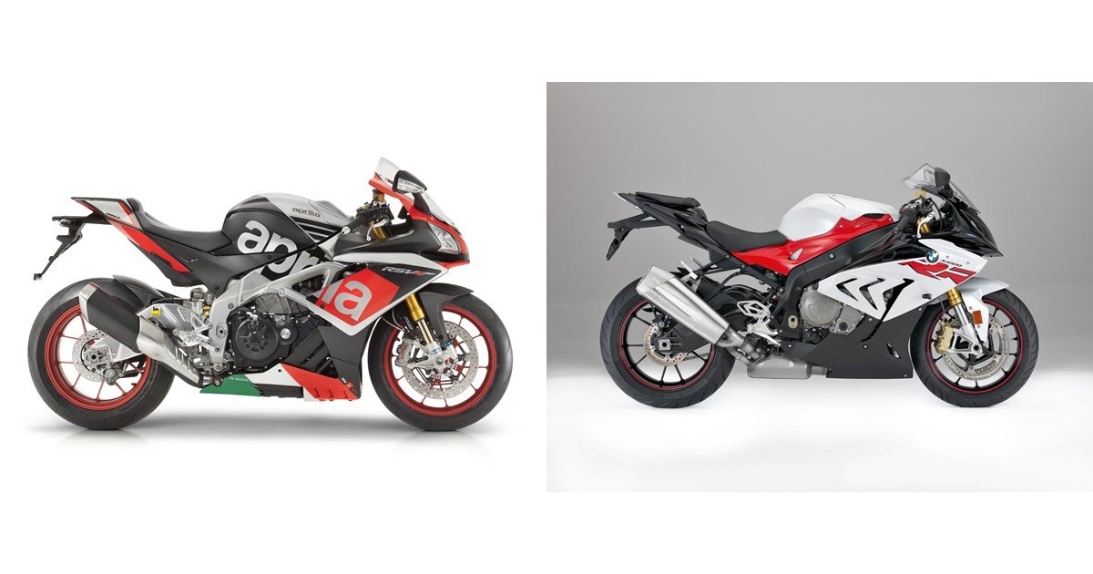Motorrad Vergleich Aprilia RSV4 RF 2015 vs. BMW S 1000 RR 2017