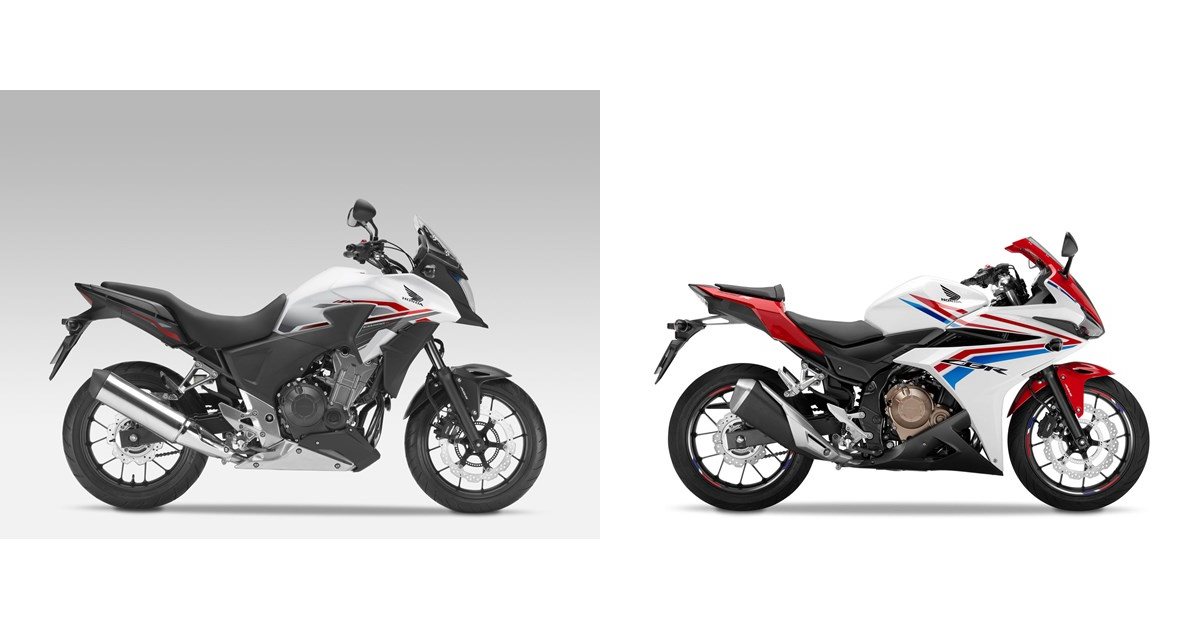 Comparaison des motos Honda CB500X 2018 VS. Honda CBR500R 2018