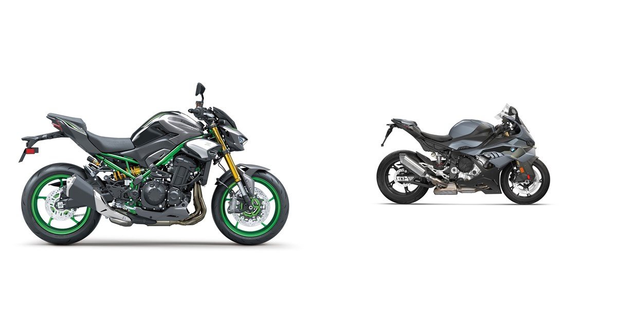 Motorrad Vergleich Kawasaki Z900 SE 2025 vs. BMW S 1000 RR 2025