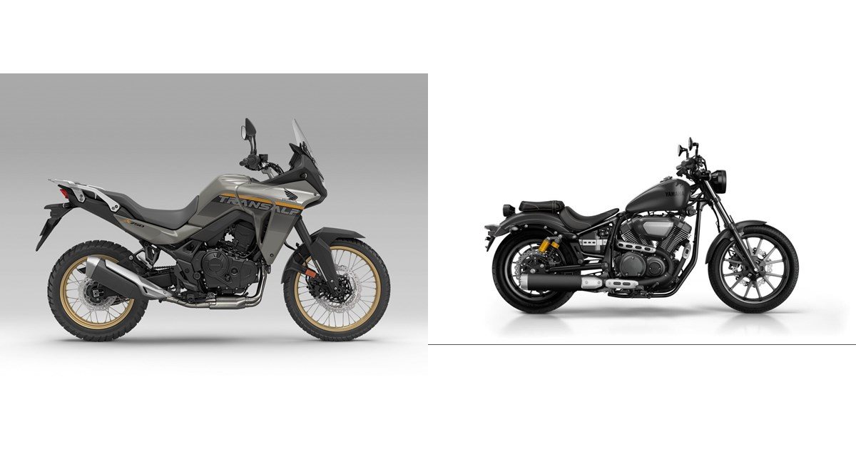 Motorrad Vergleich Honda XL750 Transalp 2025 vs. Yamaha XV 950 R 2021