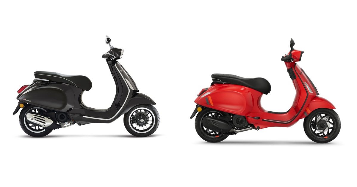 Motorrad Vergleich Vespa Sprint 125 i.e. 3V 2019 vs. Vespa Sprint 125 S 2024