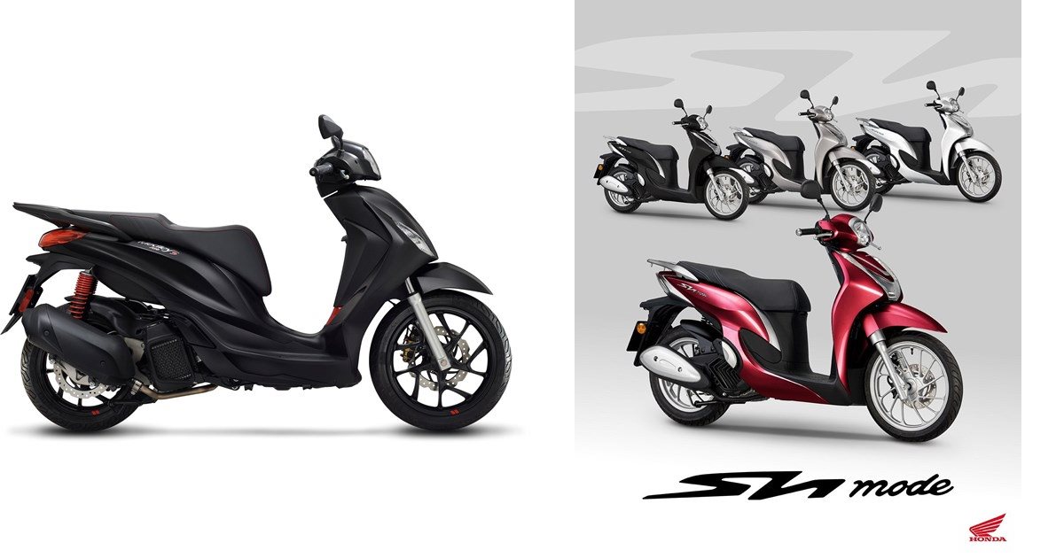 Confronto tra moto Piaggio Medley 125 S 2023 VS. Honda SH Mode 125 2025