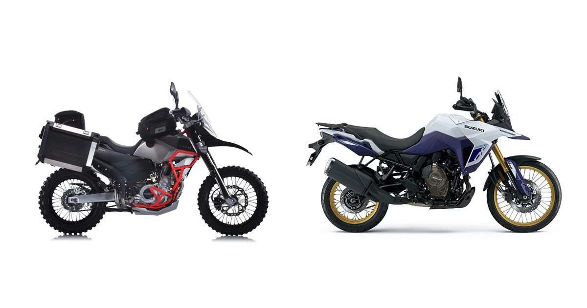 Motorrad Vergleich SWM Super Dual 650 2018 vs. Suzuki V-Strom 800DE 2024