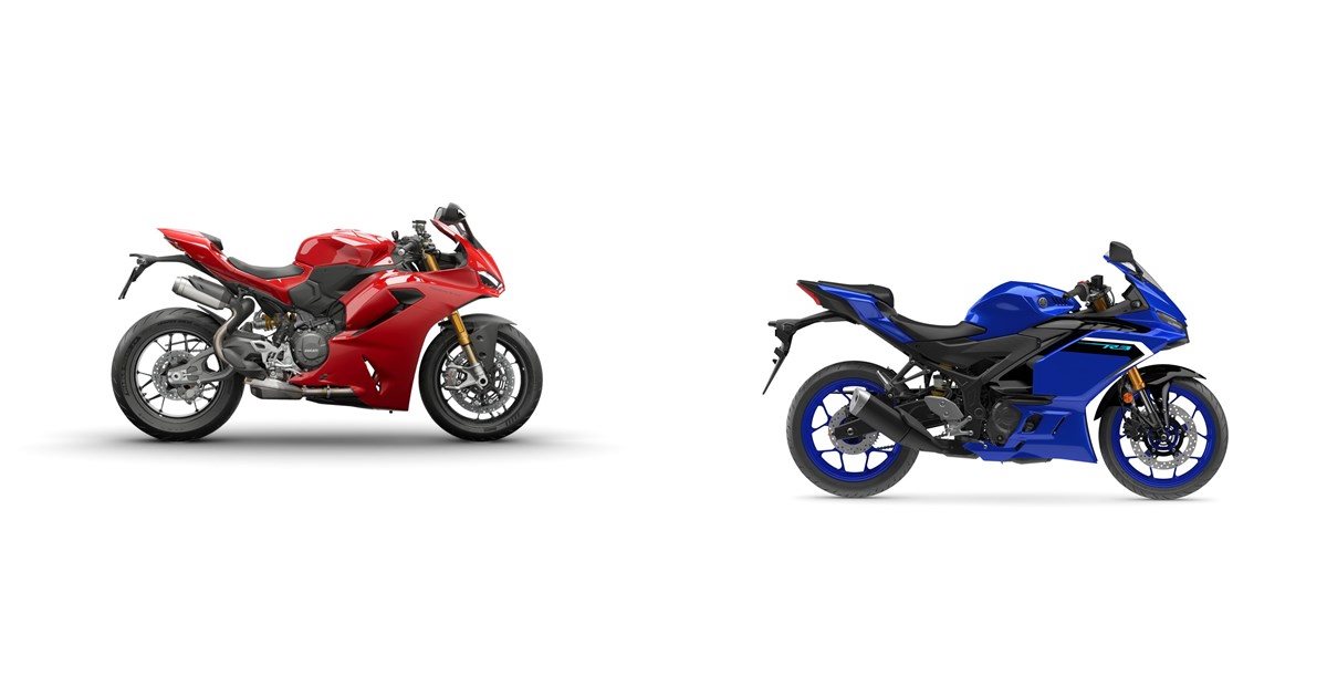 Confronto tra moto Ducati Panigale V2 S 2025 VS. Yamaha R3 2025