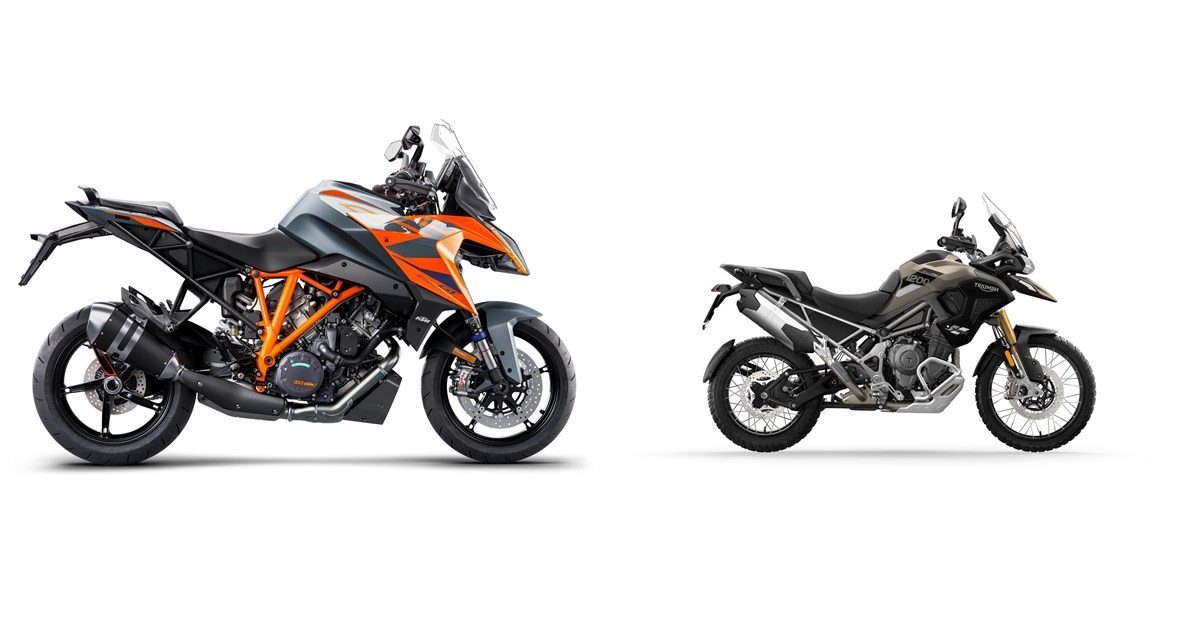 Confronto tra moto KTM 1290 Super Duke GT 2022 VS. Triumph Tiger 1200 ...