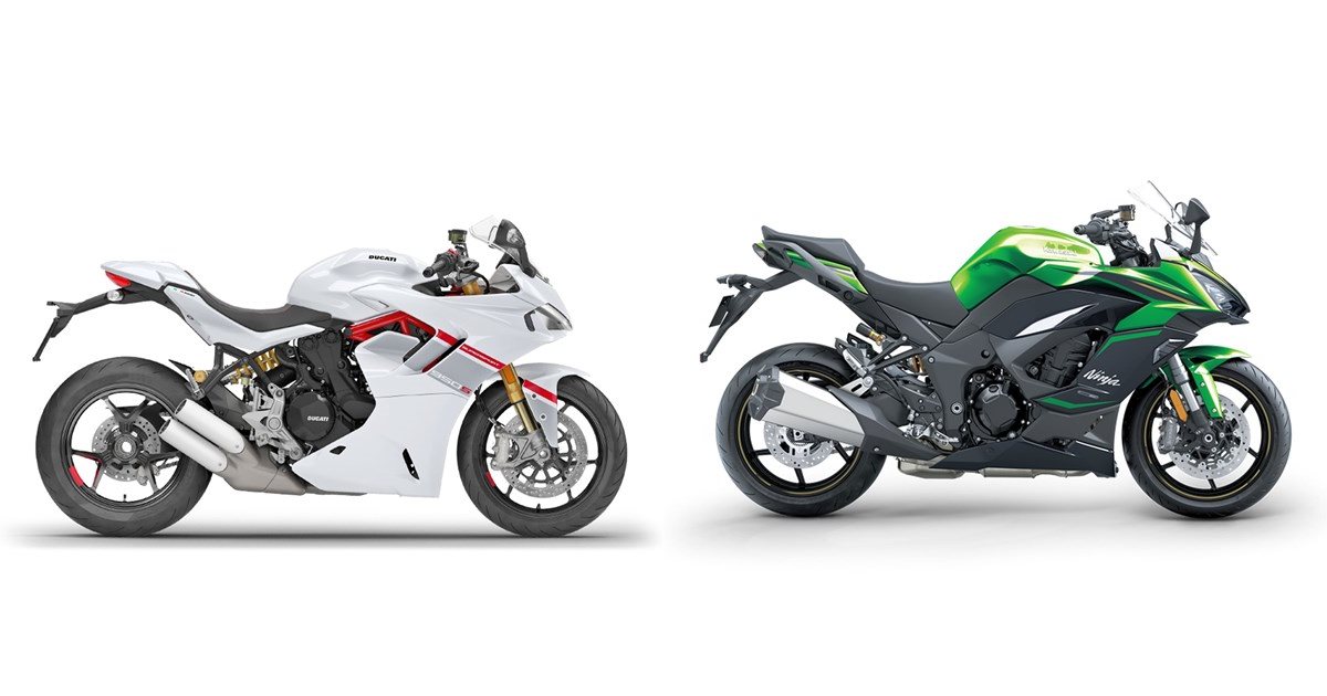 Motorrad Vergleich Ducati SuperSport 950 S 2025 vs. Kawasaki Ninja ...