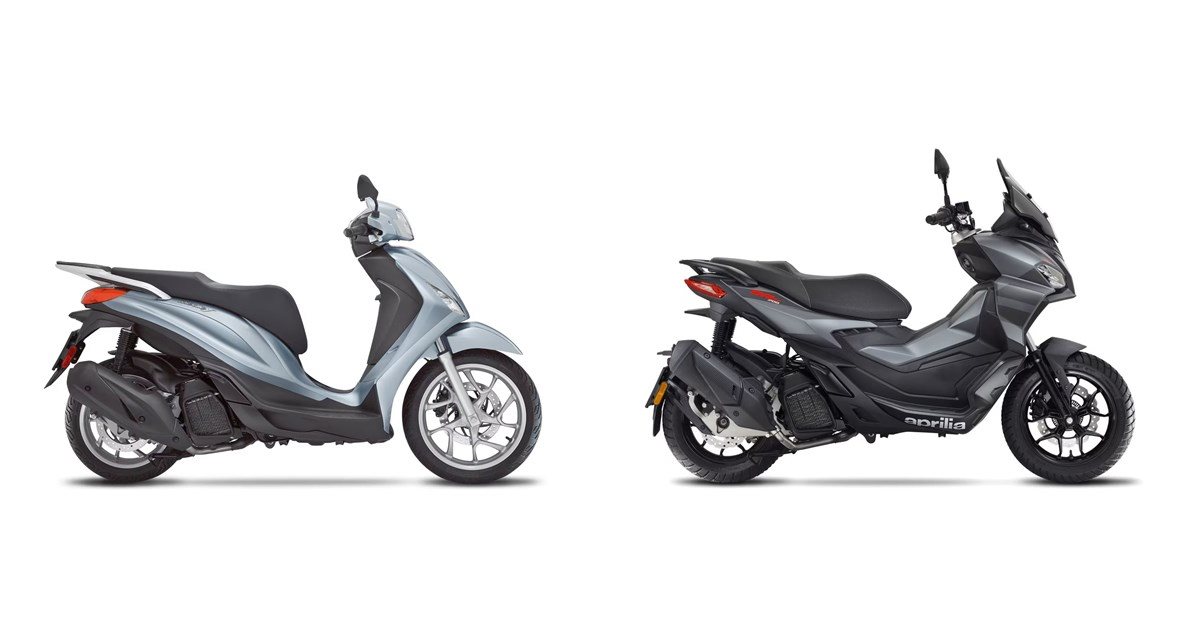 Comparaison des motos Piaggio Medley 200 2025 VS. Aprilia SR GT 200 2025