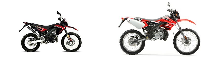 Motorrad Vergleich Zündapp ZXM 50 2020 vs. Derbi Senda DRD X-Treme 50 R ...