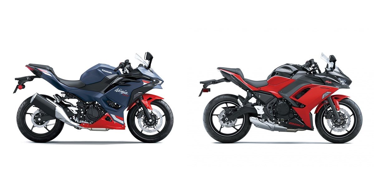 Motorrad Vergleich Kawasaki Ninja 500 SE 2026 vs. Kawasaki Ninja 650 ...