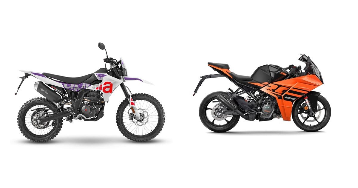 Confronto tra moto Aprilia RX 125 2025 VS. KTM RC 125 2025