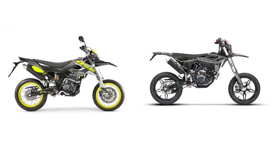 Motorrad Vergleich United Motors UM DSR SM 125 2022 vs. Beta RR 125 4T ...
