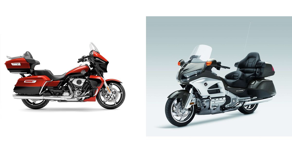 Motorrad Vergleich Harley-Davidson Street Glide Ultra 2025 vs. Honda GL ...