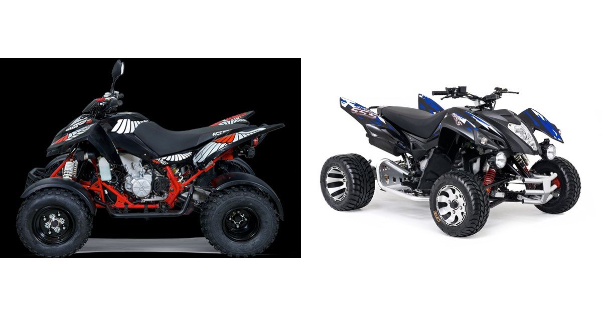 Motorrad Vergleich Access AMS 480 SX 2015 vs. Online S 5.5 2014