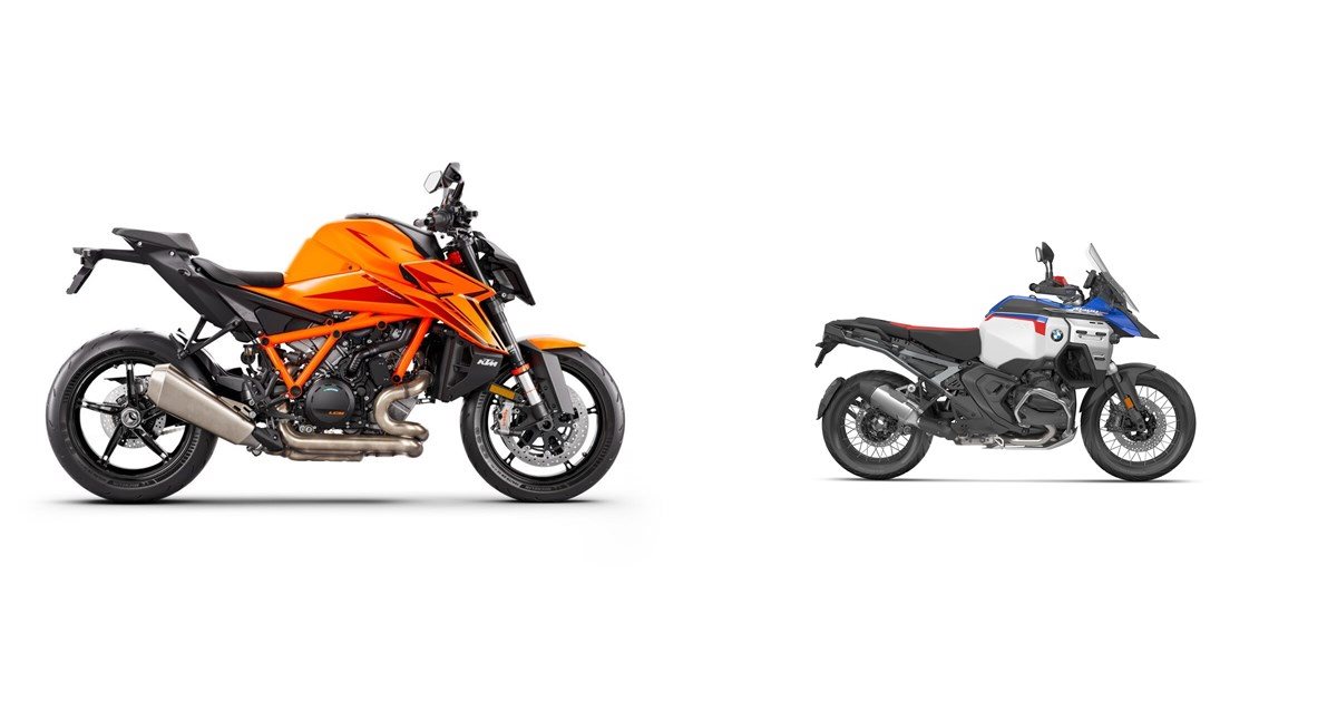 Motorrad Vergleich KTM 1390 Super Duke R 2025 vs. BMW R 1300 GS ...