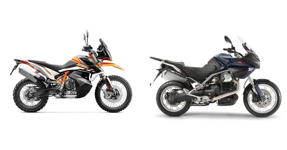 Motorrad Vergleich KTM 890 Adventure R 2022 vs. Moto Guzzi Stelvio 1200 ...