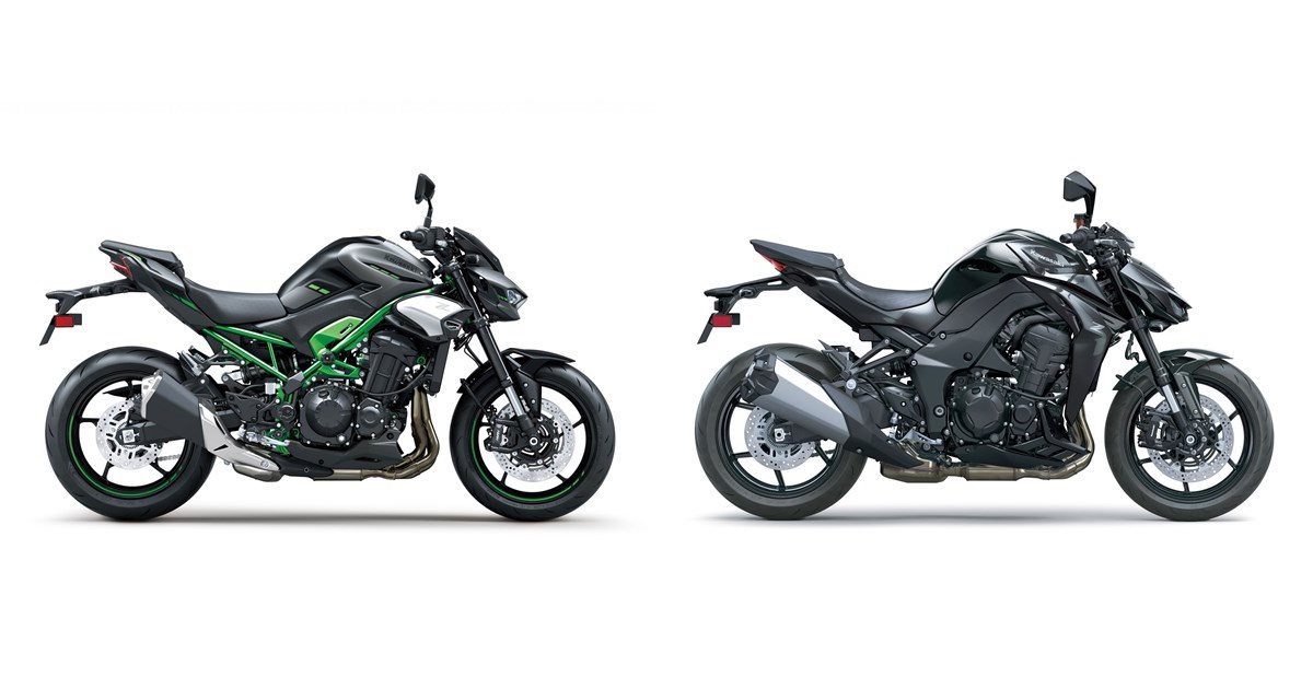Motorrad Vergleich Kawasaki Z900 2025 vs. Kawasaki Z1100 2026