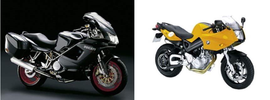 Motorrad Vergleich Ducati ST 3 2007 vs. BMW F 800 S 2007