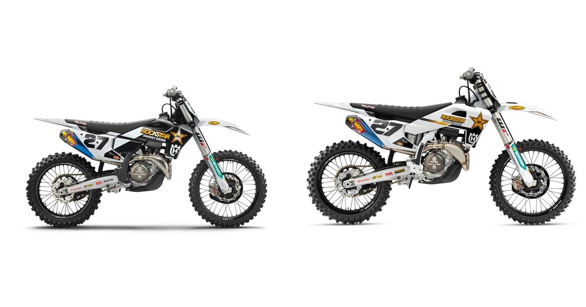 Motorrad Vergleich Husqvarna FC 450 Rockstar Edition 2023 vs. Husqvarna ...