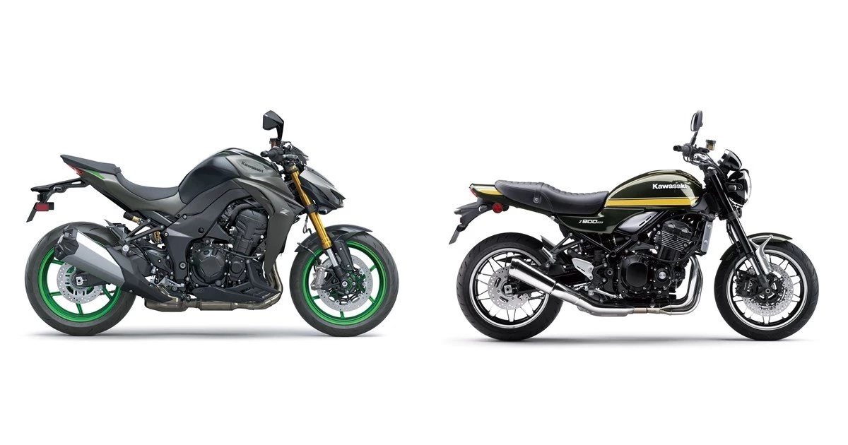 Motorrad Vergleich Kawasaki Z1100 SE 2026 vs. Kawasaki Z900 RS 2020