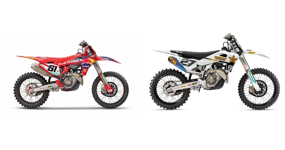 Motorrad Vergleich GASGAS MC 450F Prado Edition 2025 vs. Husqvarna FC ...
