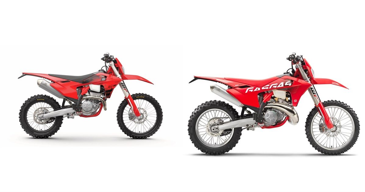 Motorrad Vergleich GASGAS EC 350F 2026 vs. GASGAS EC 300 2024